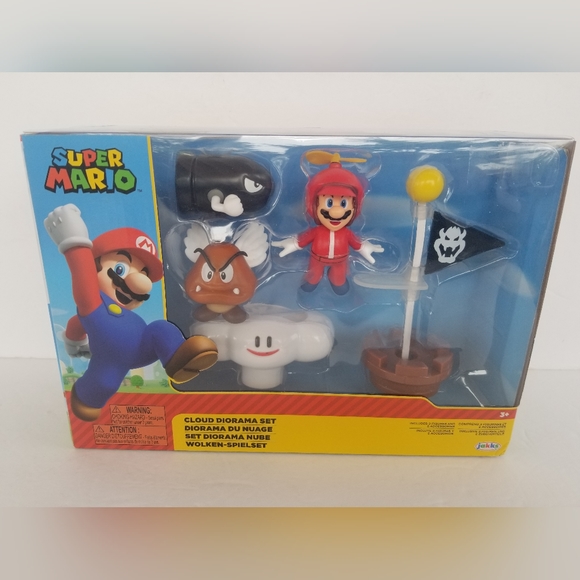 Jakks | Toys | Nintendo Super Mario Cloud Diorama Set Includes ...